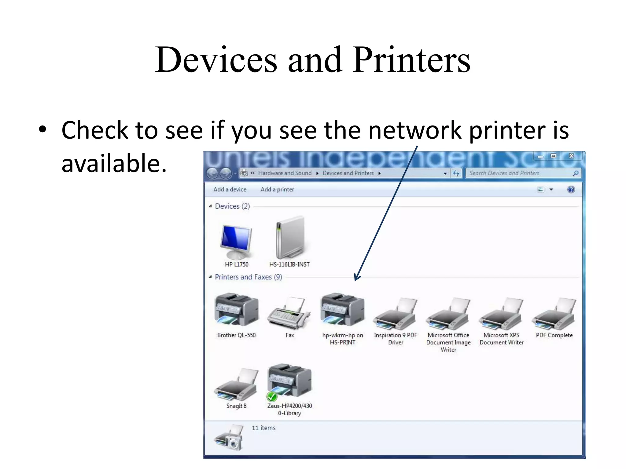 Network printer connection by Miriam Shaw | PPT