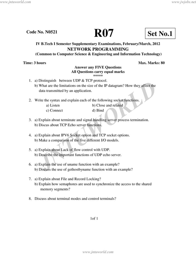 Network programming | PDF | Computer Networking | Computing