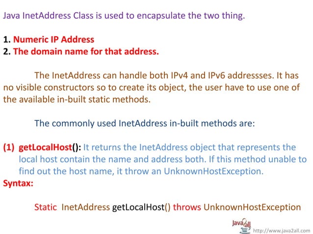 Network programming in java - PPT | PPTX