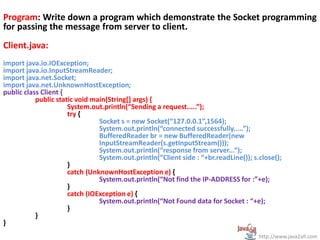 Network programming in java - PPT | PPT