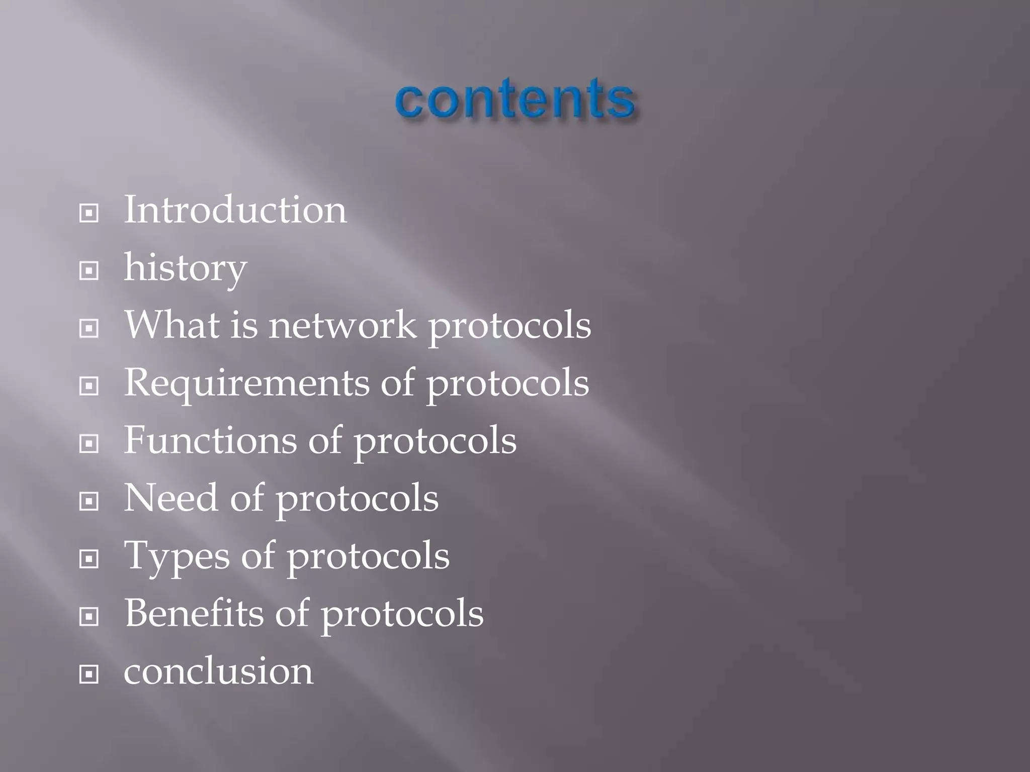 Network protocals | PPTX
