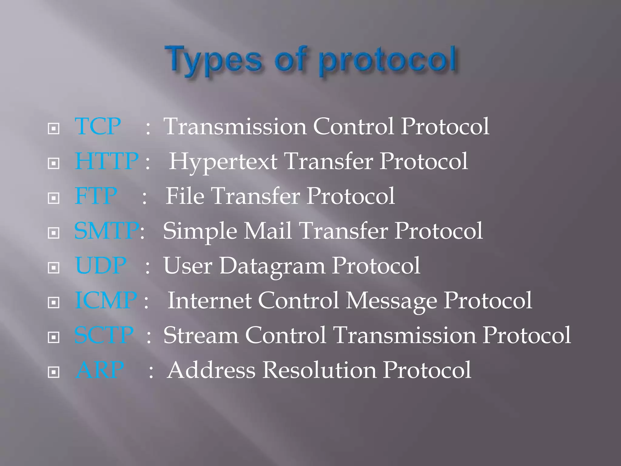 Network protocals | PPTX
