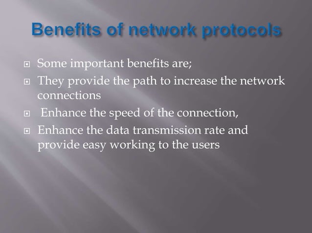 Network protocals | PPTX | Computer Networking | Computing