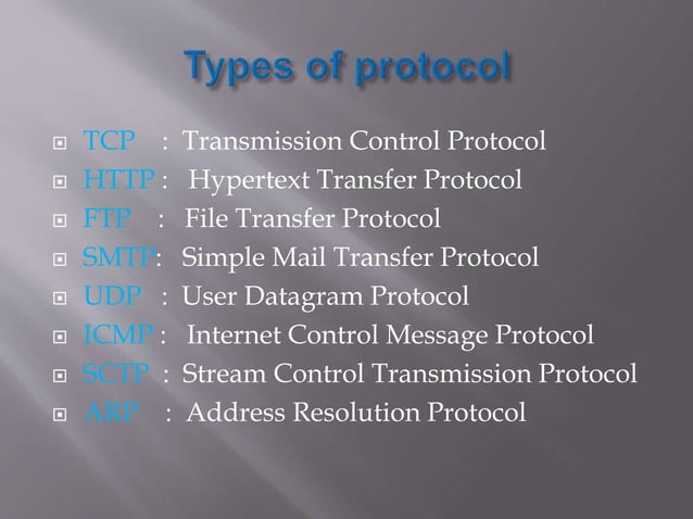Network protocals | PPTX | Computer Networking | Computing