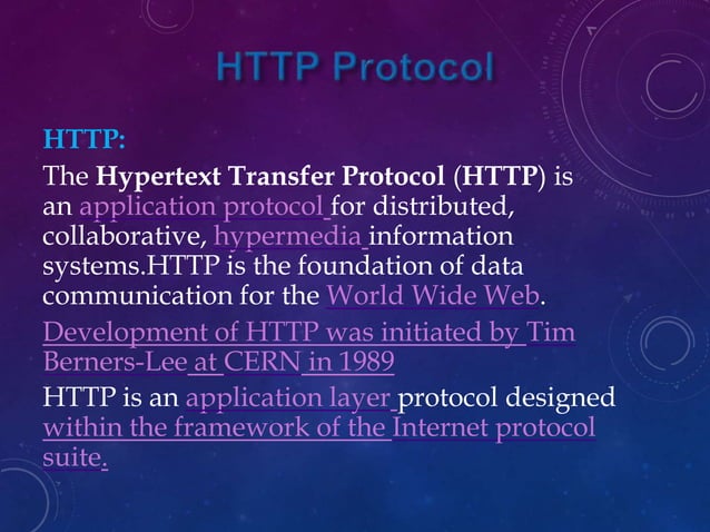 Protocols of network in computer science | PPT