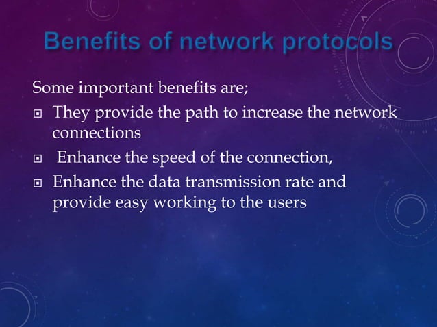 Protocols of network in computer science | PPT