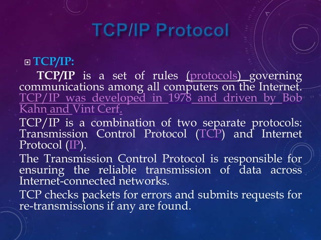 Protocols of network in computer science | PPT
