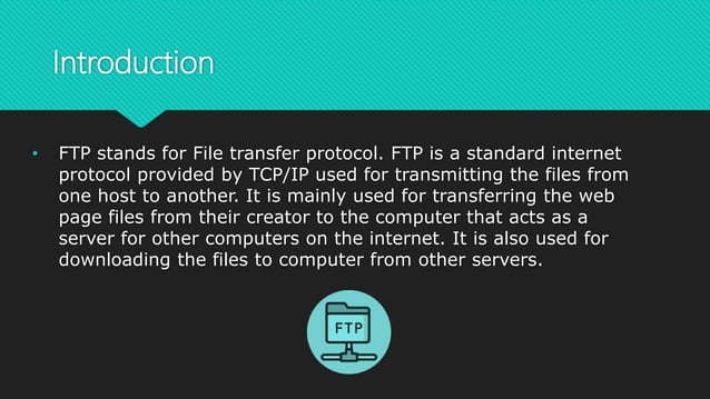 File Transfer Protocol - FTP | PPTX | Internet | Computing