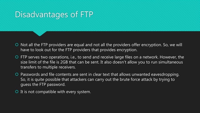 File Transfer Protocol - FTP | PPTX | Internet | Computing