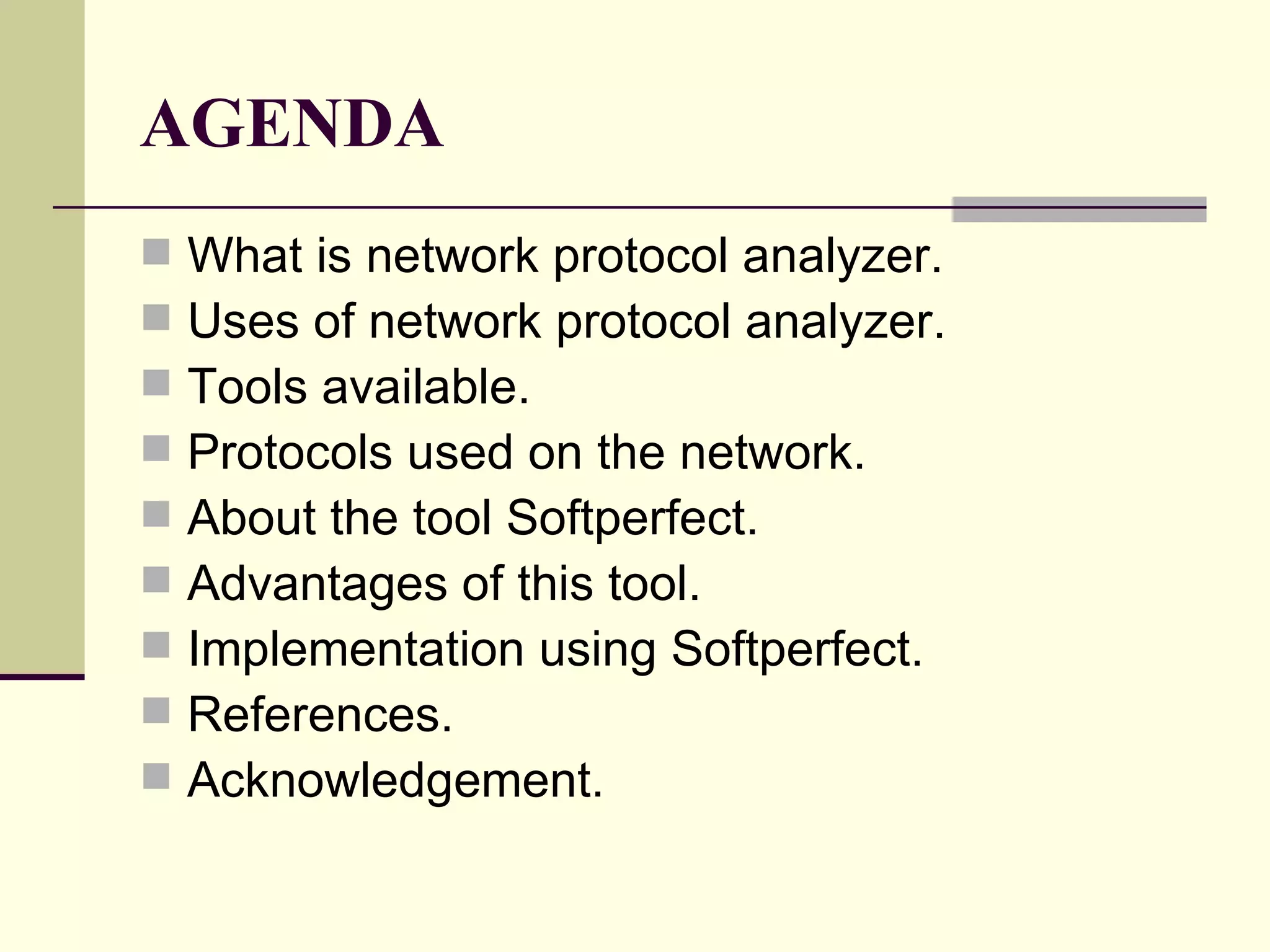 Network Protocol Analyzer Ppt