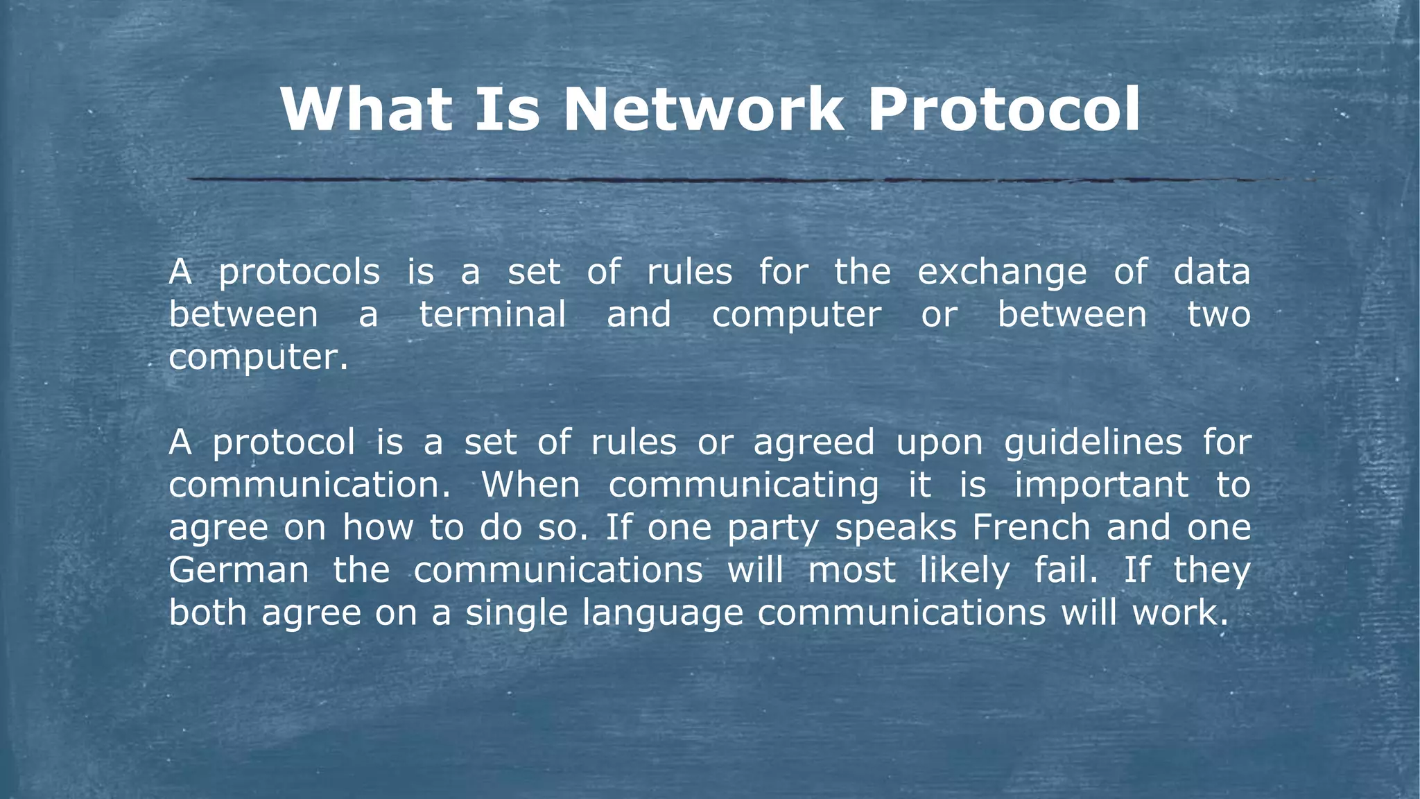Network protocols | PPT