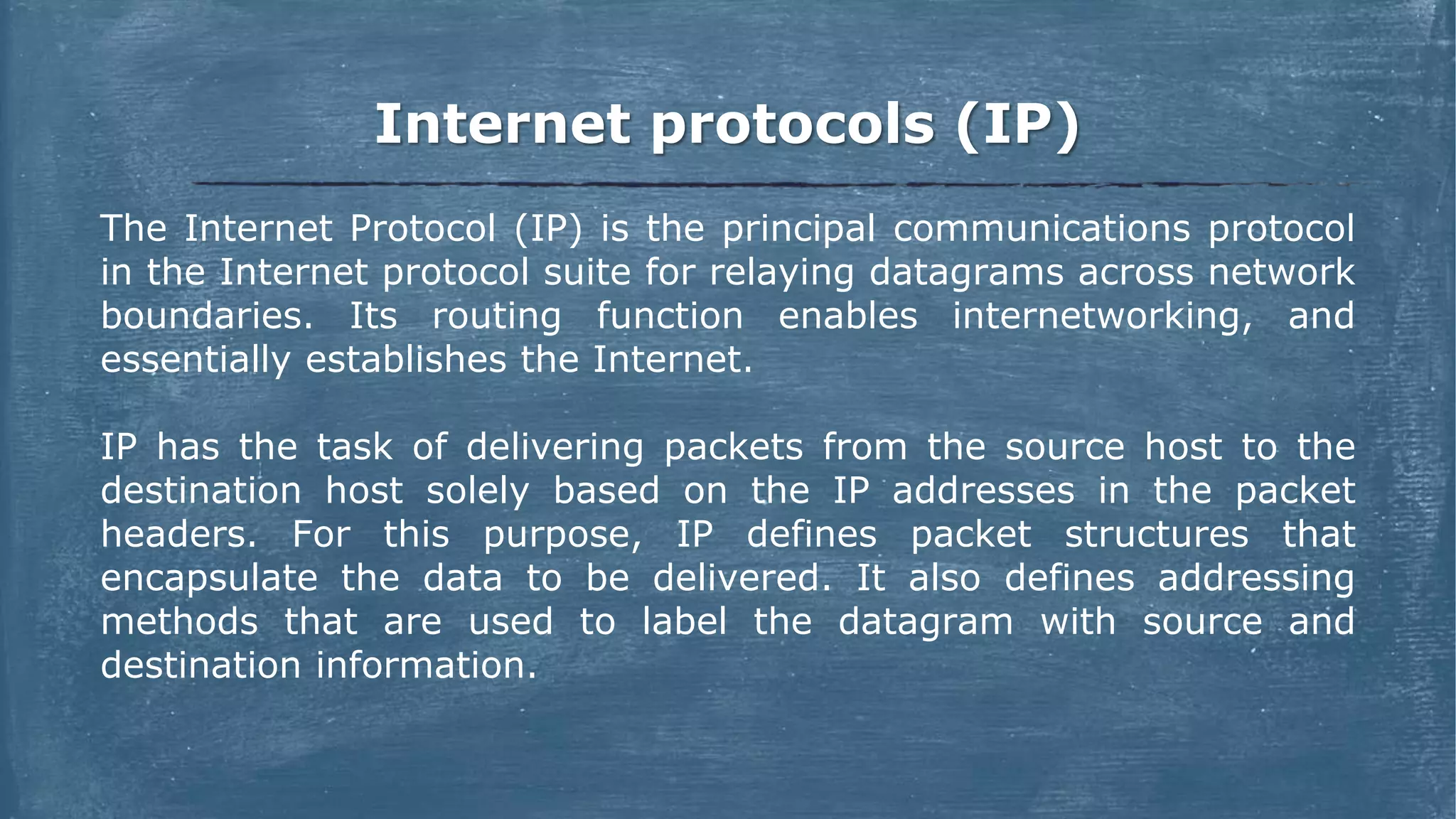 Network protocols | PPT