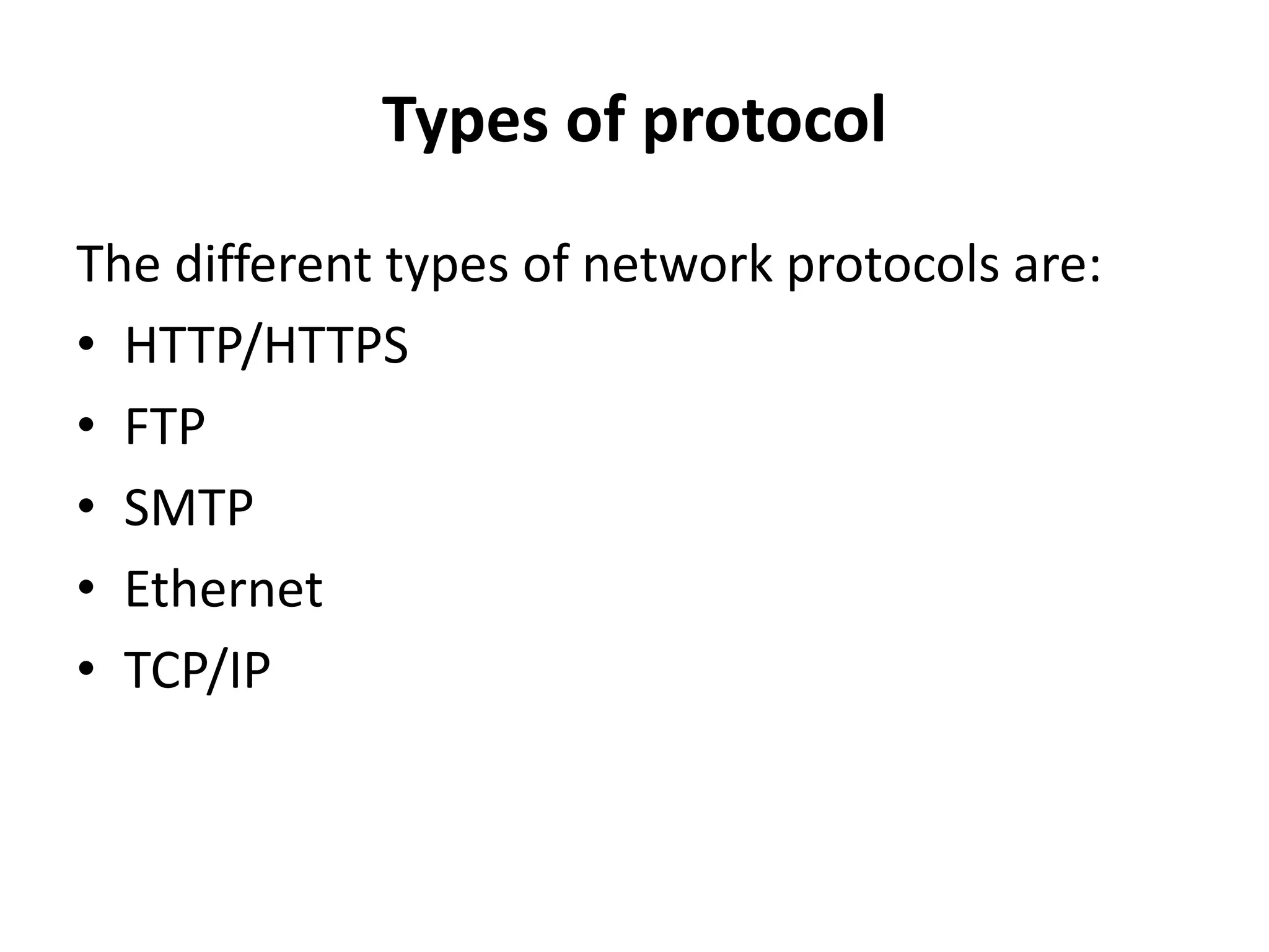 Network protocols | PPTX