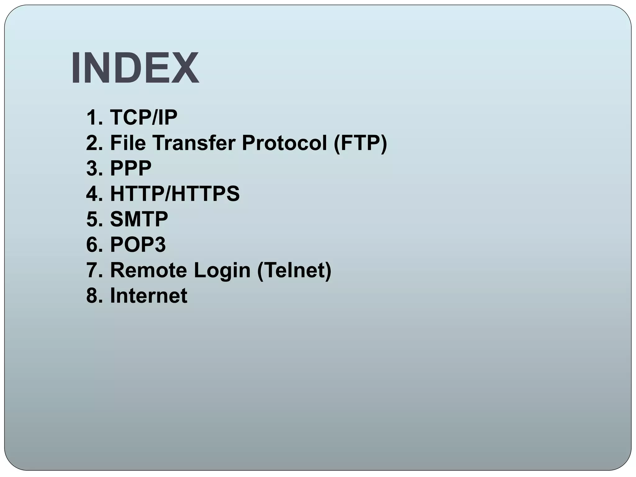 Network protocols | PPT