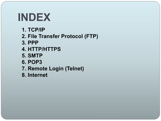 Network protocols | PPT