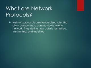 Comprehensive Guide to Network Protocols and Their Functions in Digital ...