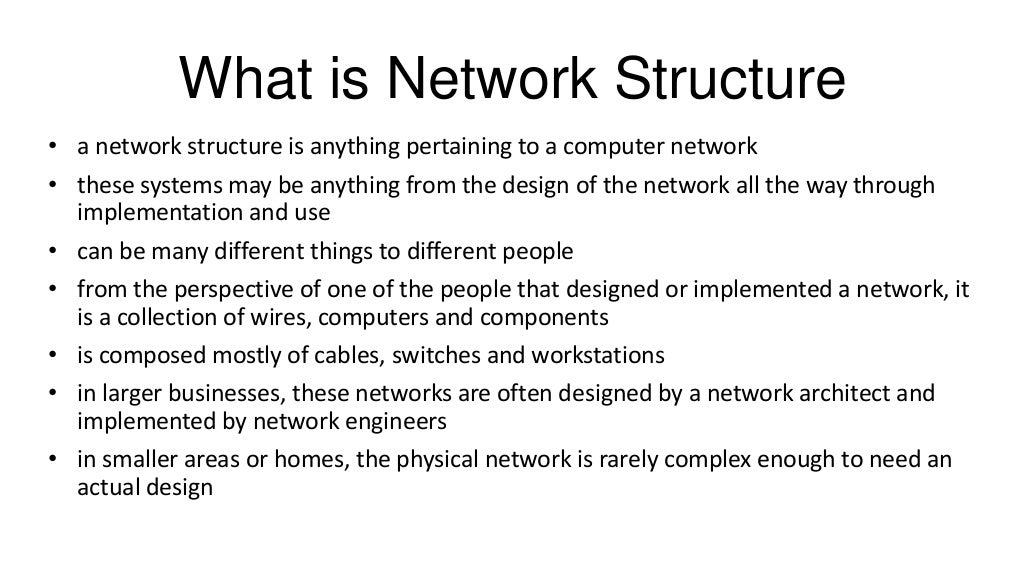 Network protocol structure scope
