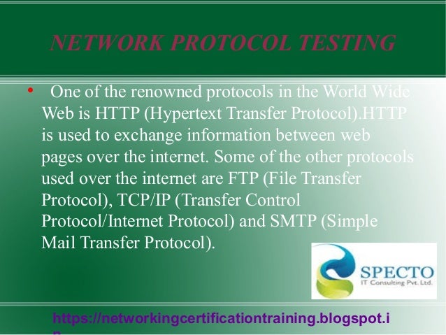 Network protocol testing online training institute