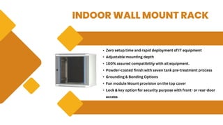 Indoor and outdoor wall mount networking racks | PDF