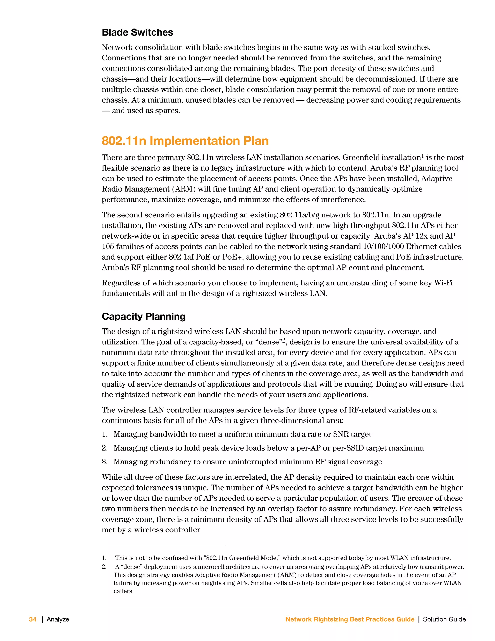 Network Rightsizing Best Practices Guide | PDF