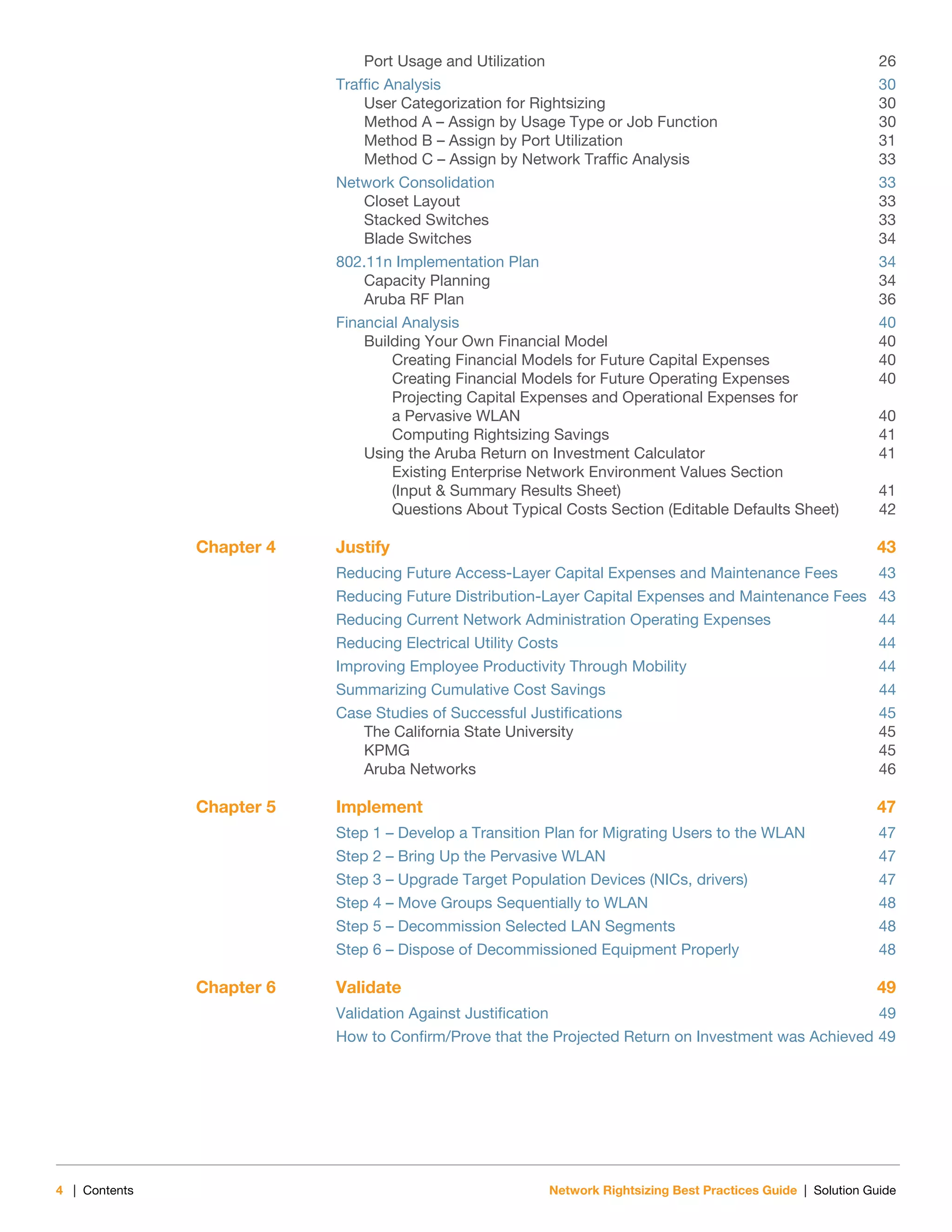 Network Rightsizing Best Practices Guide | PDF