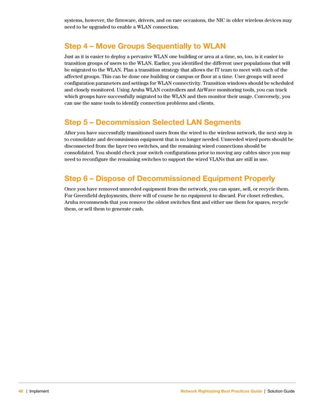 Network Rightsizing Best Practices Guide | PDF