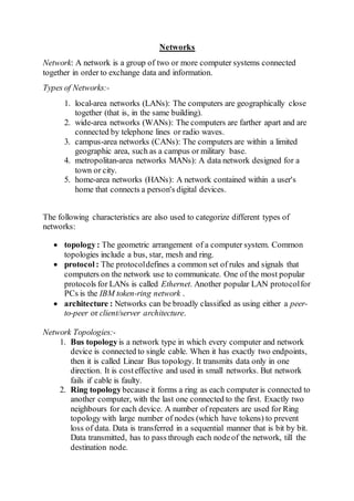 Computer Networks | DOCX | Computer Networking | Computing