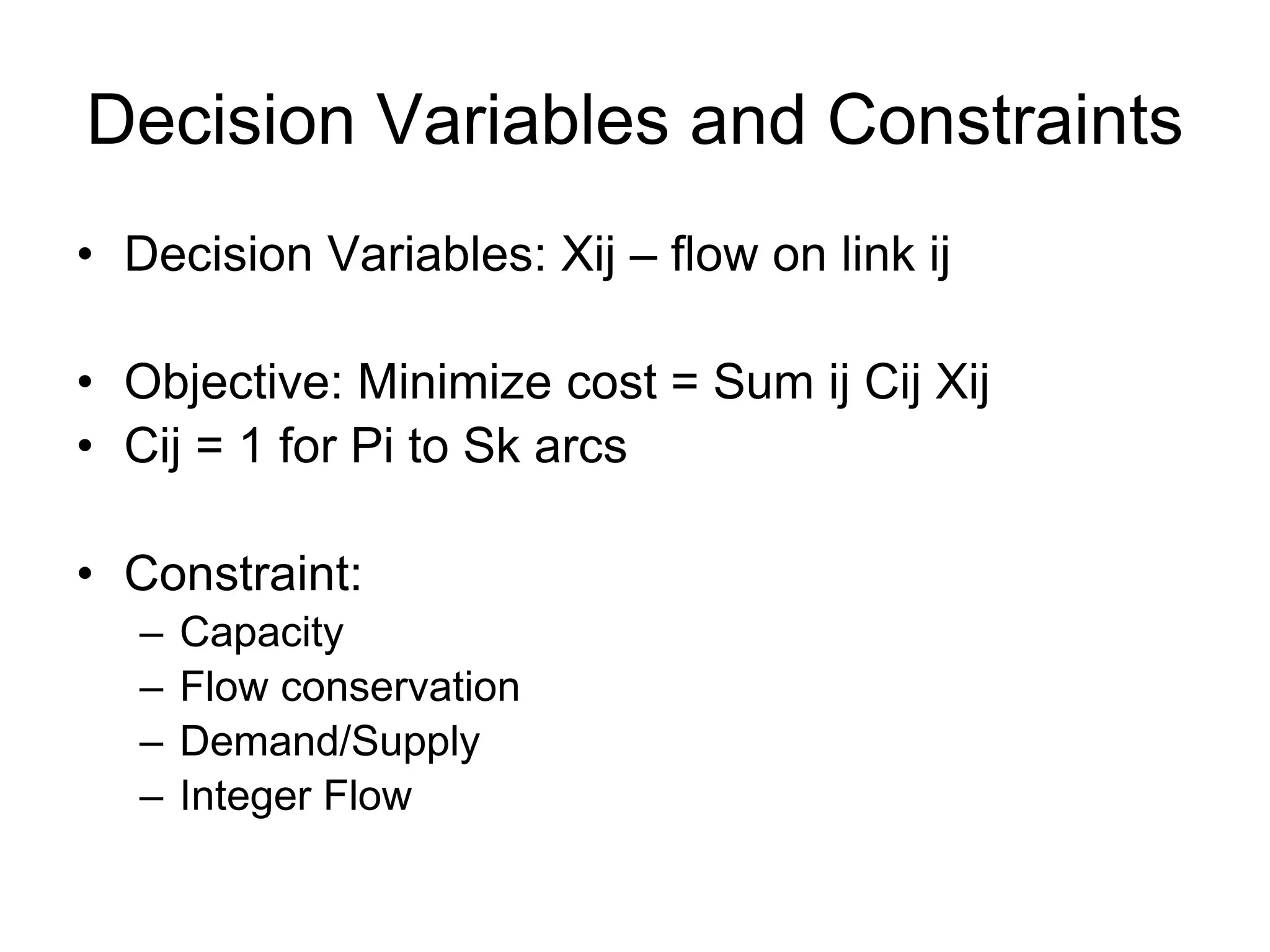 Transportation Network Analysis And Optimization Pptx Computer