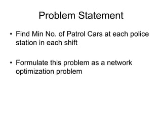 Transportation network analysis and optimization | PPTX