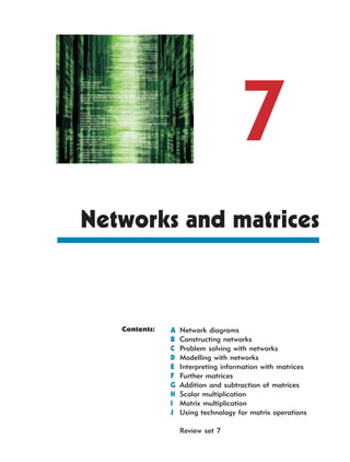 Networks and Matrices | PDF