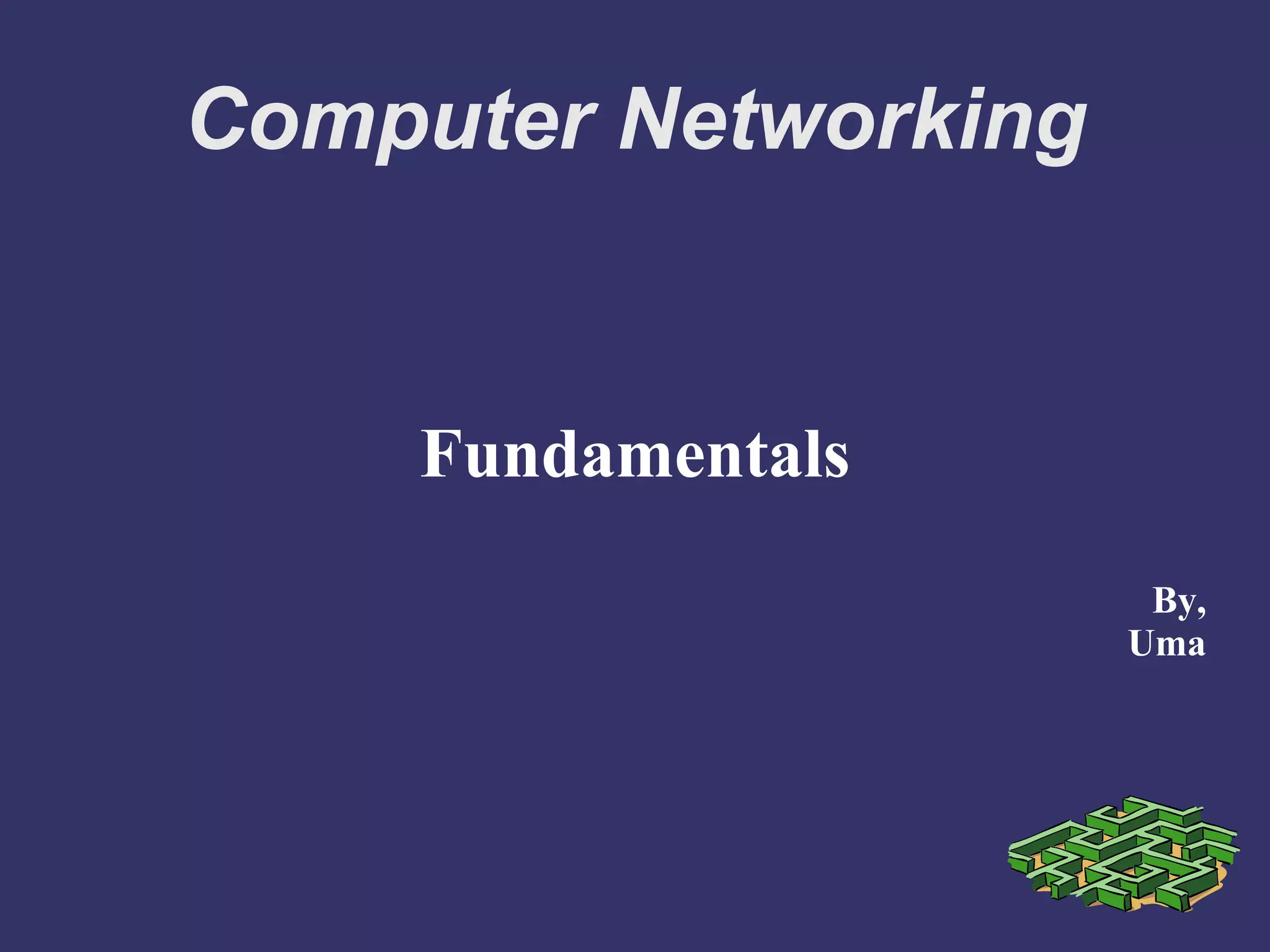 Networking Fundamentals | PPT