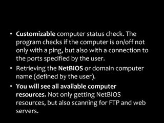 Network scanner | PPT