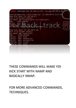 Network scanning with nmap | DOCX | Operating Systems | Computer Software and Applications