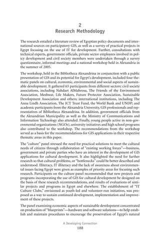 Geographic Information Systems (GIS) in Egypt to support natural ...