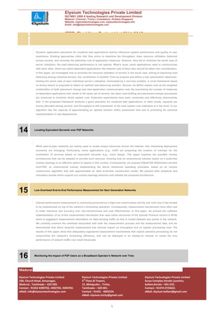 IEEE Final Year Projects 2011-2012 :: Elysium Technologies Pvt Ltd::Networksecurity | PDF