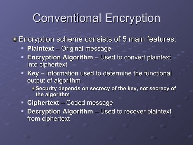 Network Security and Cryptography | PPT | Information and Network Security | Computing