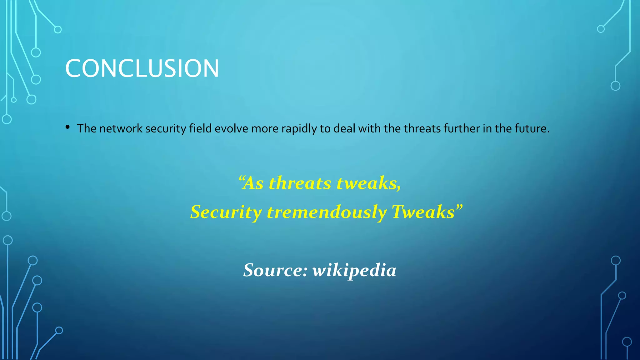 Network security | PPTX | Computer Networking | Computing