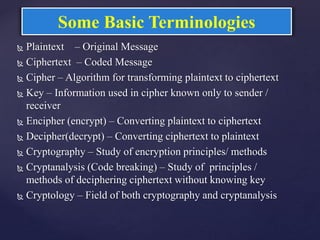M.Florence Dayana/Cryptography and Network security | PPT