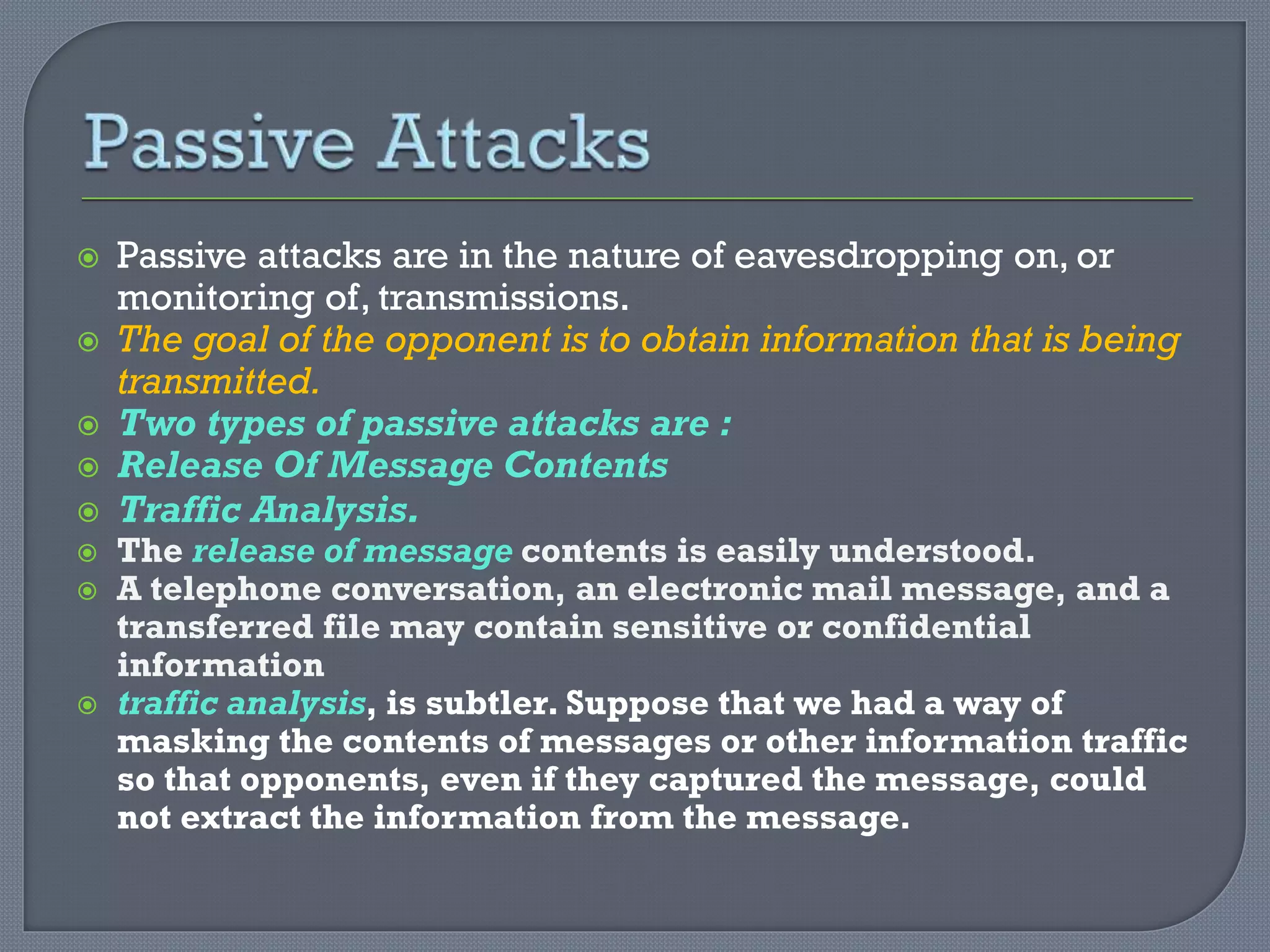 Network security - OSI Security Architecture | PDF