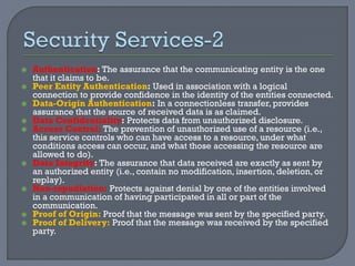 Network security - OSI Security Architecture | PDF