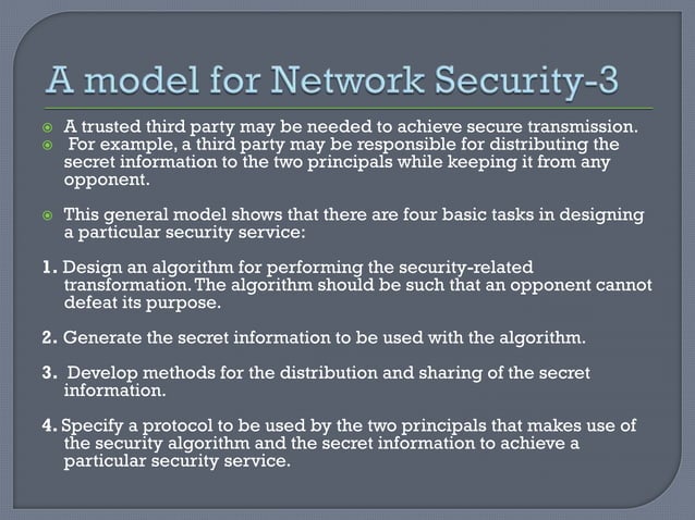 Network security - OSI Security Architecture | PPT