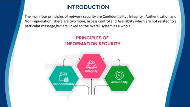 Principles of Network Security-CIAD TRIAD | PPTX | Information and Network Security | Computing