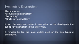 Network security Encryption | PPTX | Information and Network Security ...