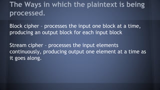 Network security Encryption | PPTX | Information and Network Security ...