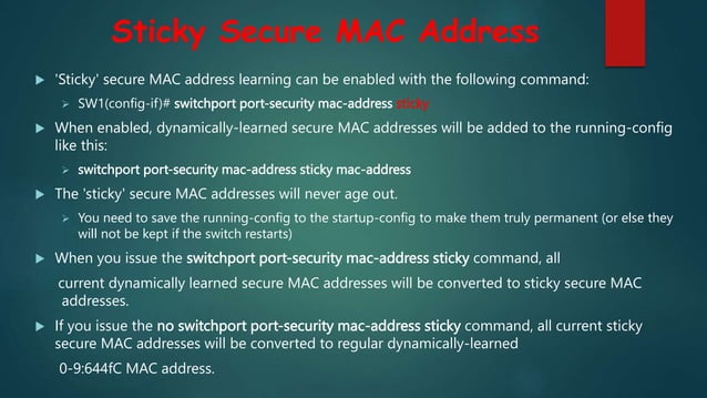 Network Security- port security.pptx | Operating Systems | Computer Software and Applications