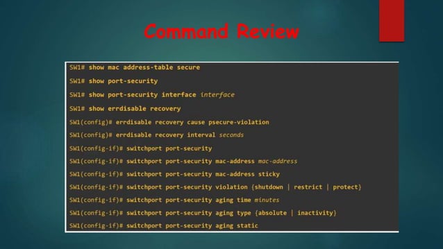 Network Security- port security.pptx | Operating Systems | Computer Software and Applications