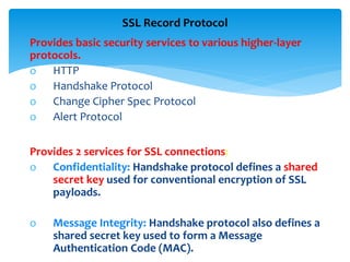 Network Security- Secure Socket Layer | PPTX
