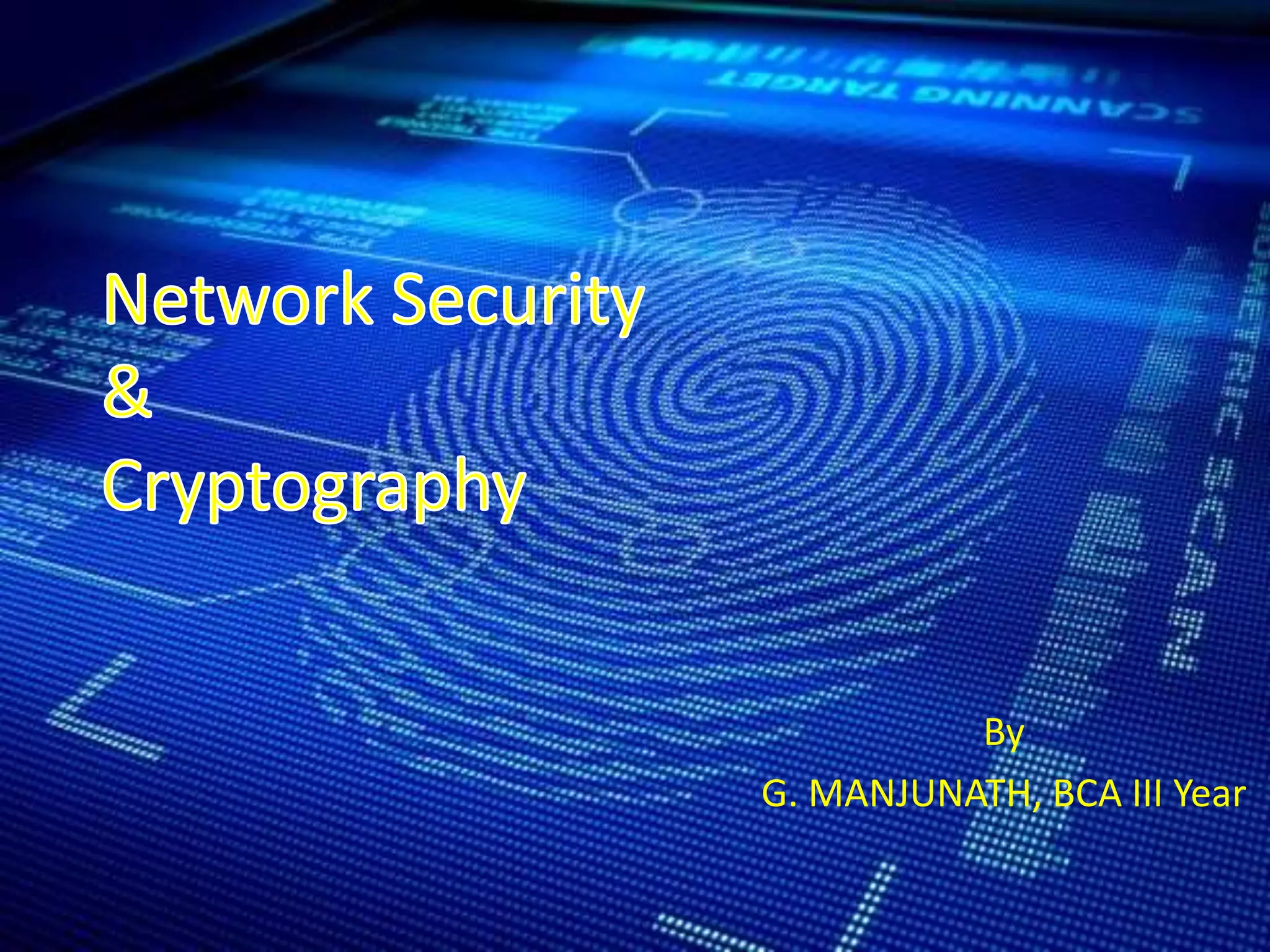 Network Security and Cryptography | PPT