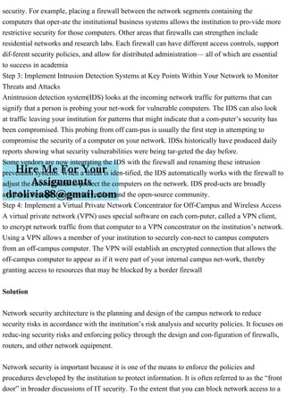 Network security architecture is the planning and design of the camp.pdf