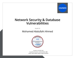 Network Security Certificate.pdf | Information and Network Security | Computing